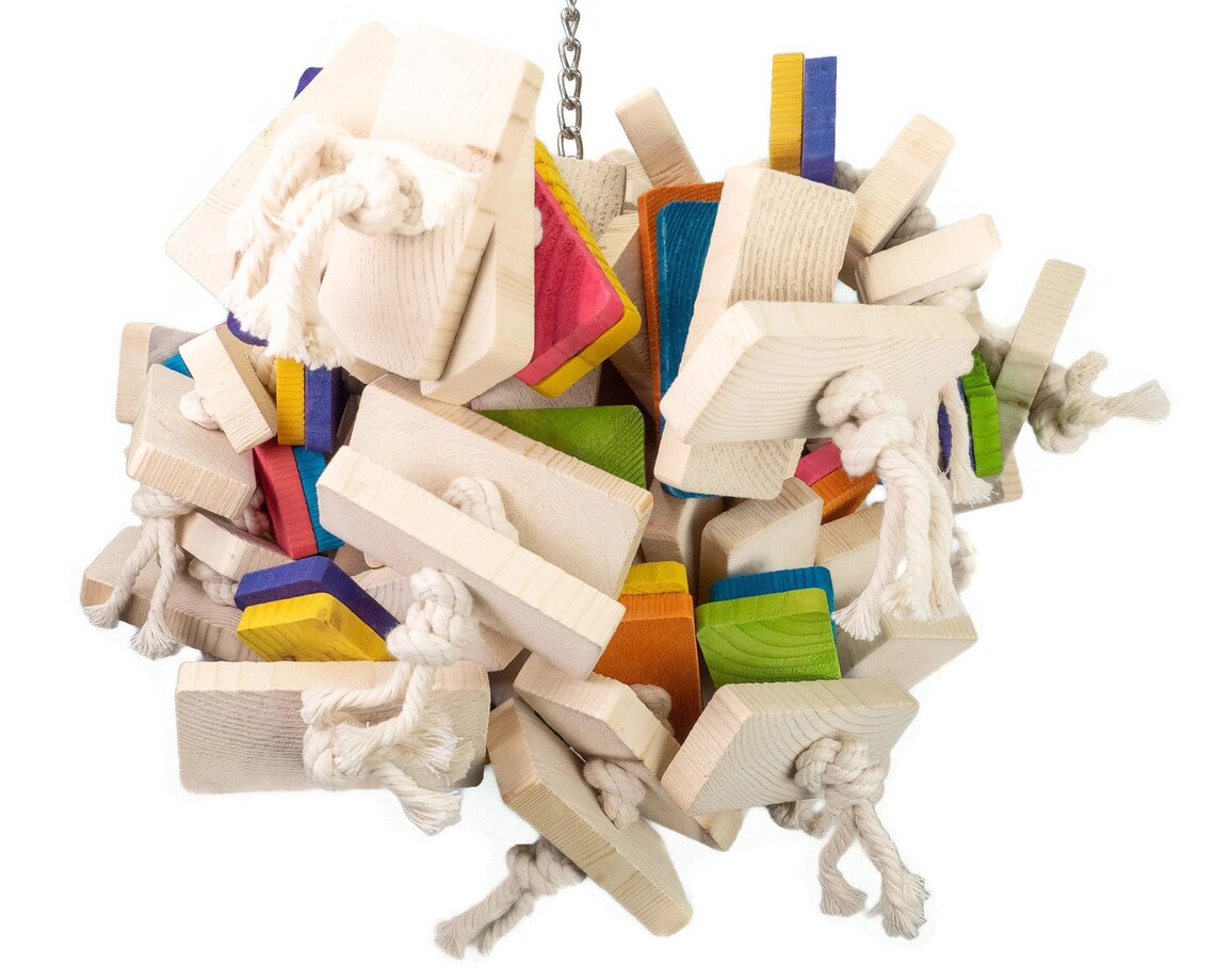 Knotty Problem Puzzler- Cockatoo Toy, Bird Toy for Large Parrots - Etsy