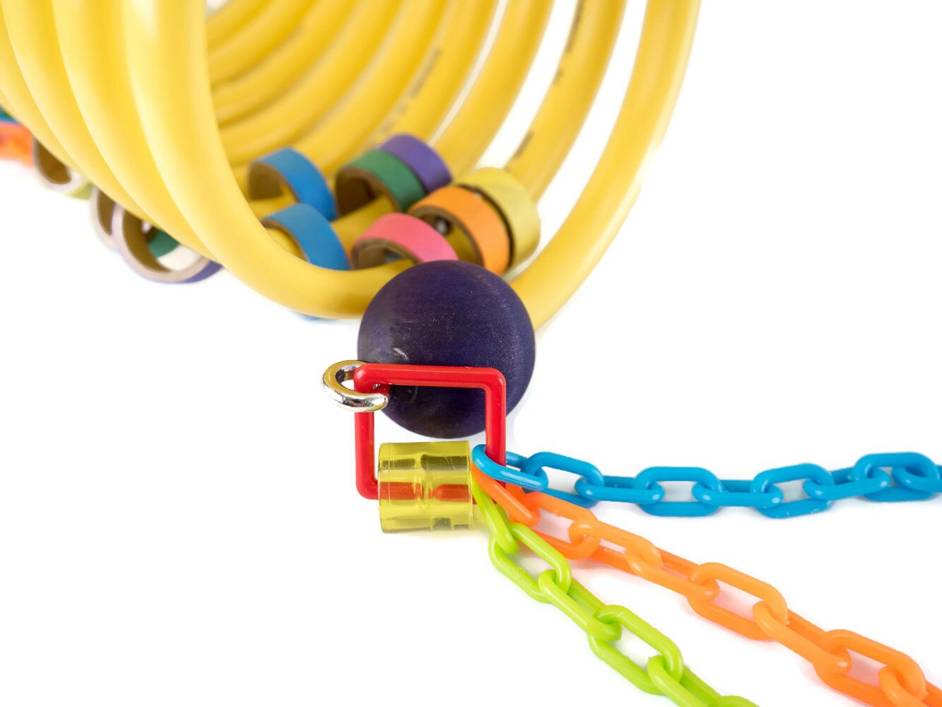 Large Curly Q Adventure Coil Bird Toy Parrot Perch Cage | Etsy