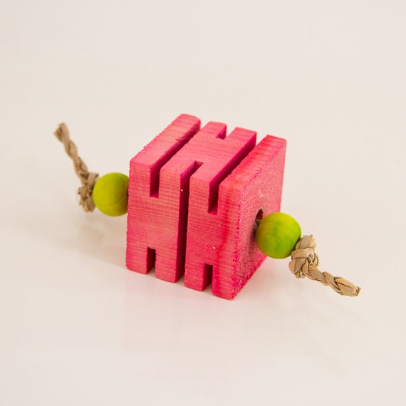 3 Groovy Blocks Bird Toy Toss Toy Foot Toy Small Medium - Etsy