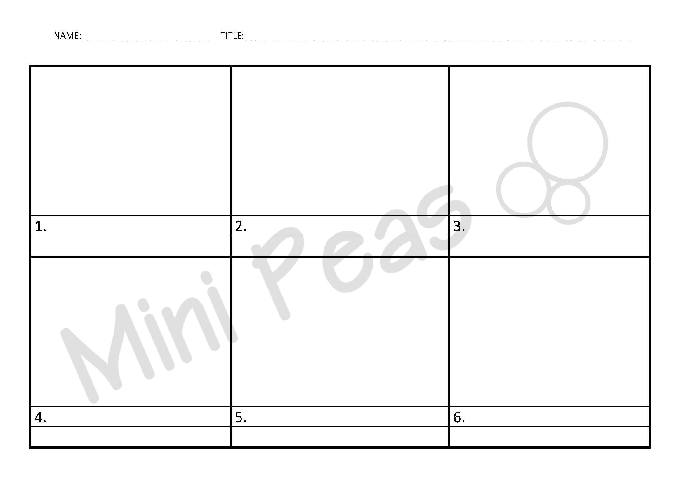 Narrative Storyboard Plan Templates X 4 Options - K-2, 3-6 - Etsy