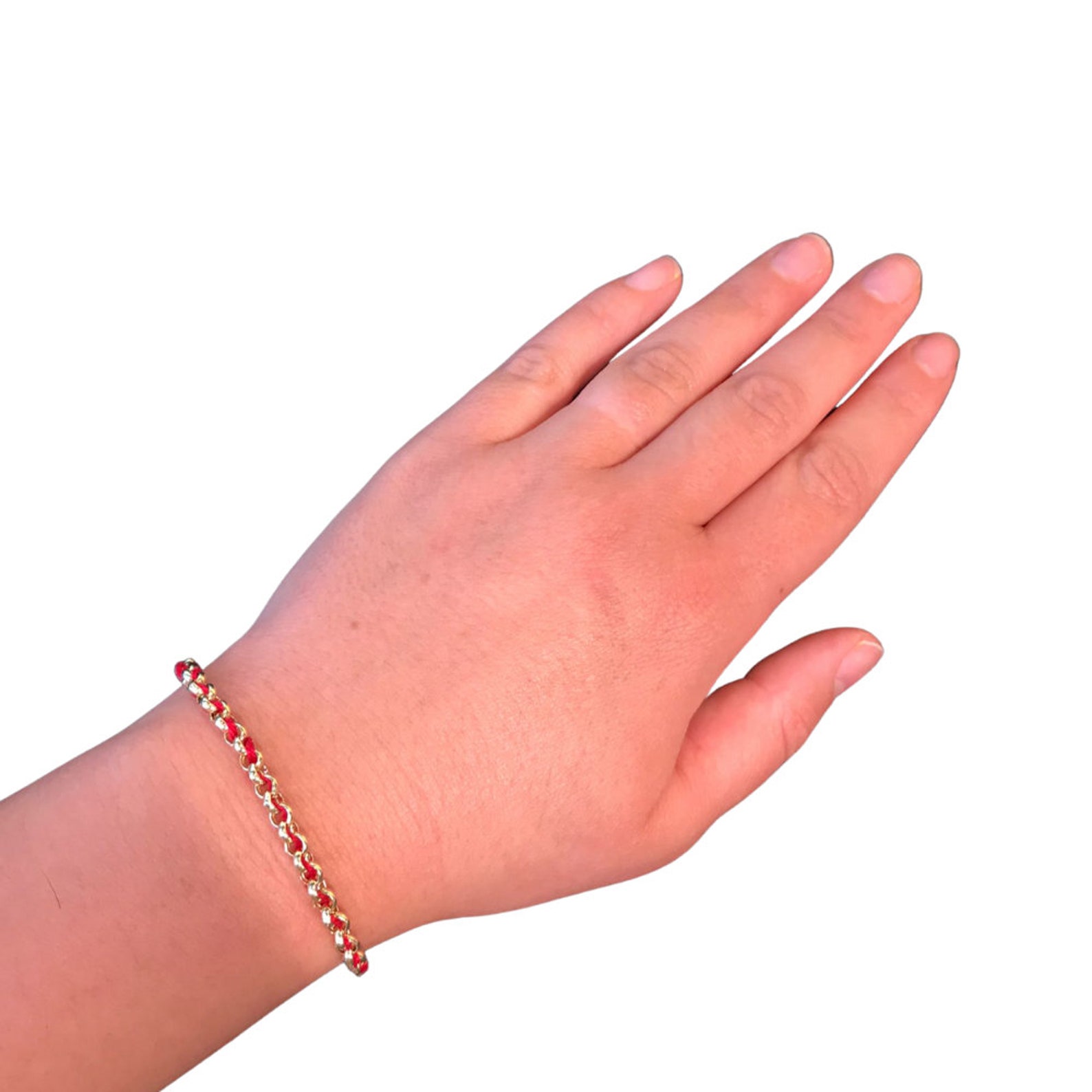 14k Gold Kabbalah Bracelet Woven Red String Gold Bracelet - Etsy