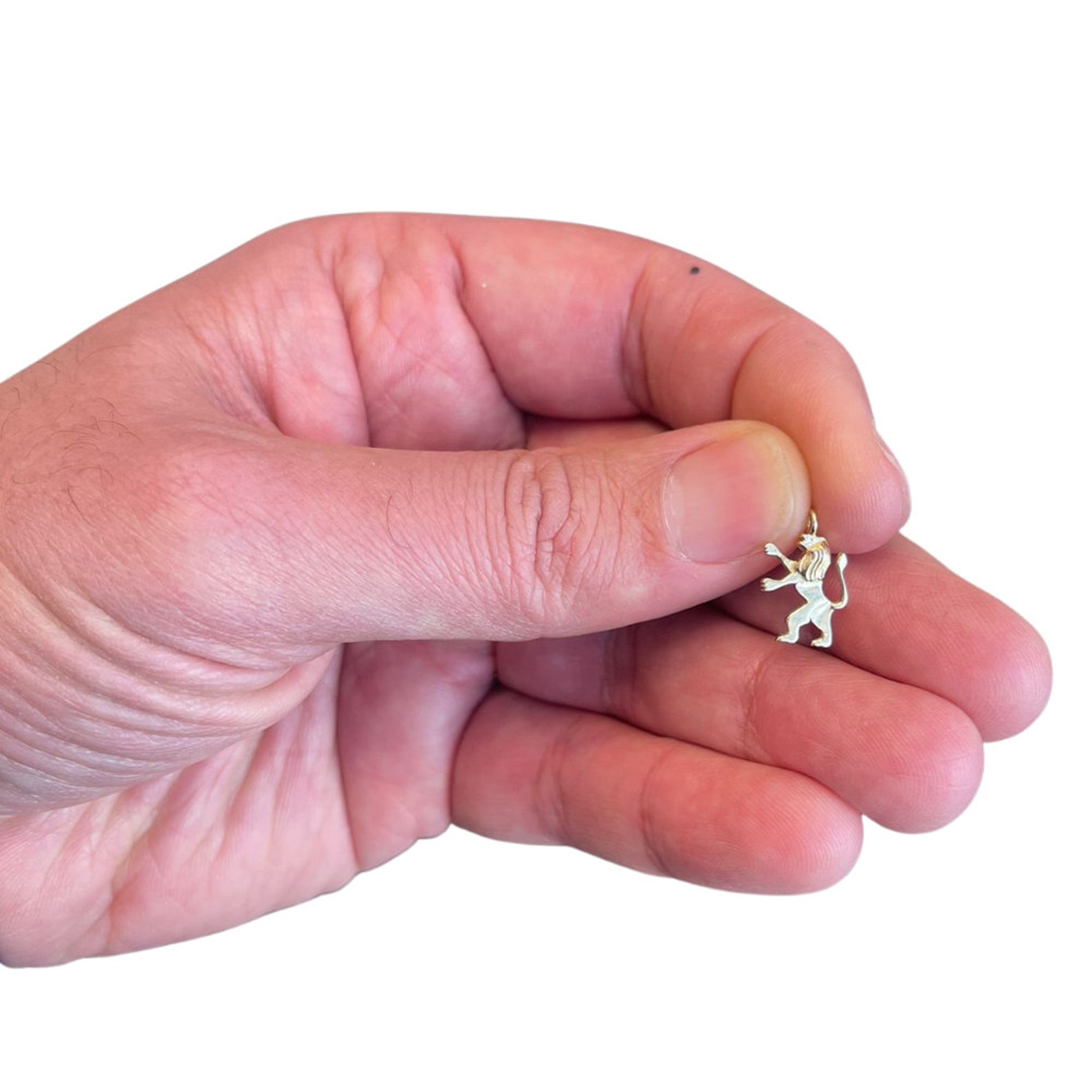 Mini Lion of Judah 14k Gold Pendant, Tiny Lion Pendant, 14k Gold ...