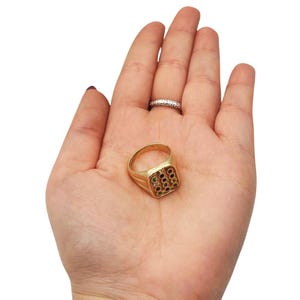 Men's Choshen Ring, 14k Solid Gold Ring, Hoshen Ring, Gold Signet Ring ...