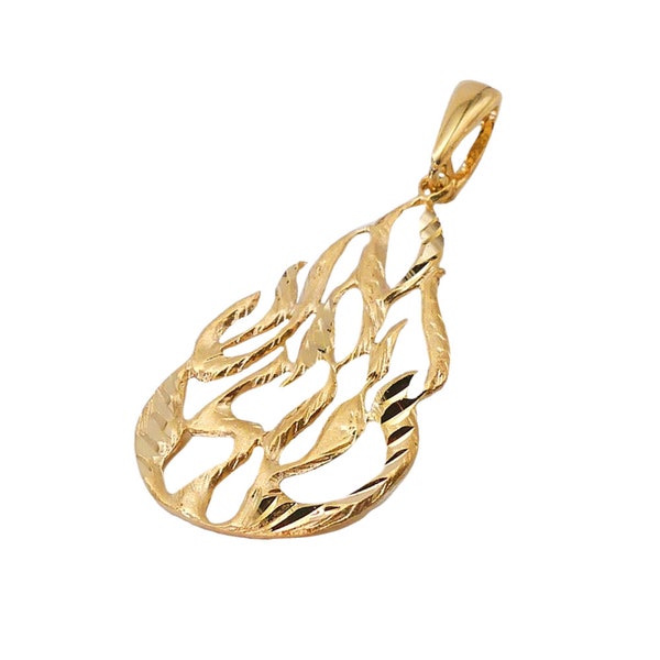 Flame Pendant - Etsy