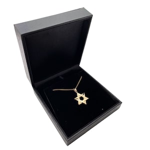 Jewish Magen David 14K Gold Pendant, Star of David Protection Necklace ...