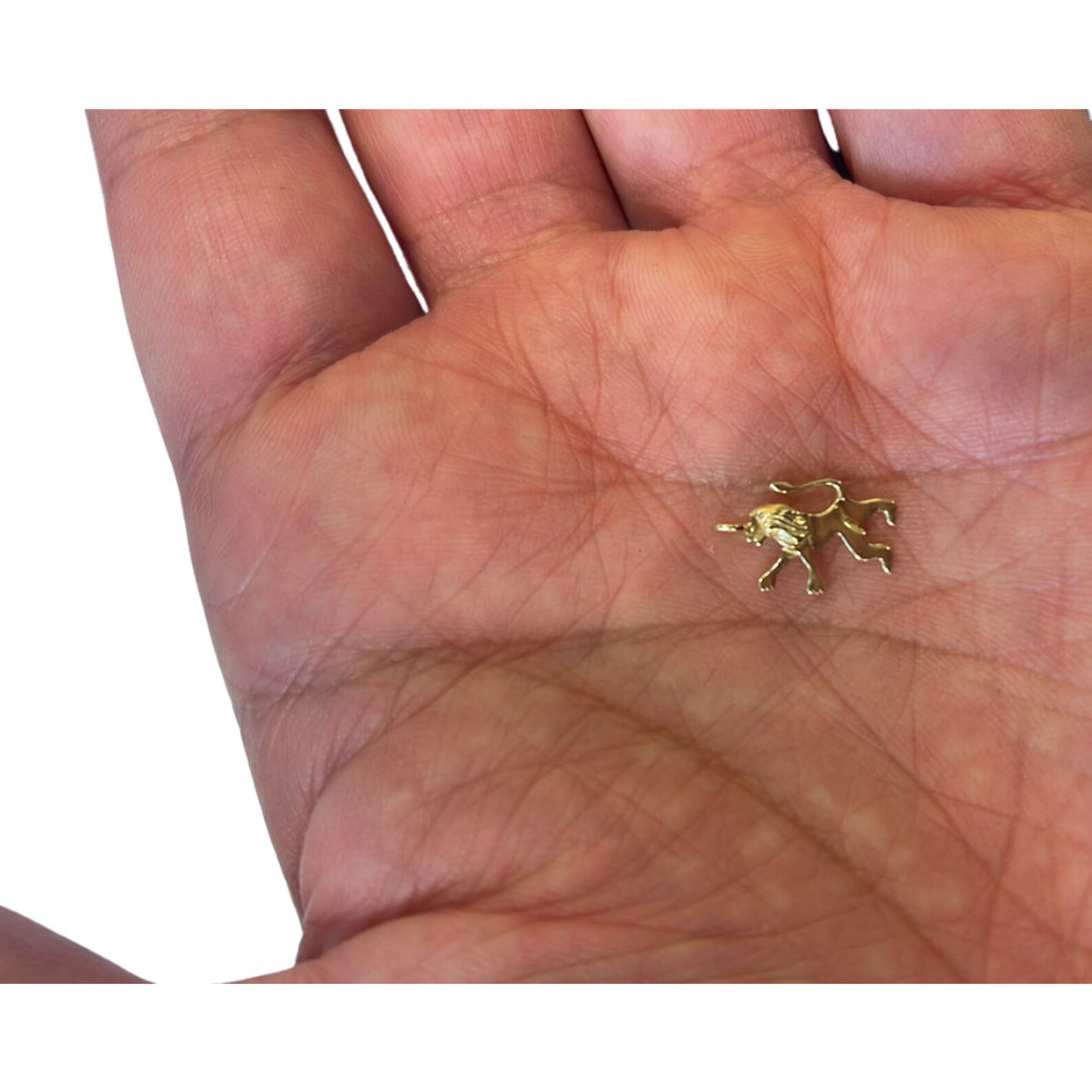 Mini Lion of Judah 14k Gold Pendant, Tiny Lion Pendant, 14k Gold ...