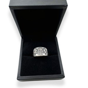 Ten Commandments Ring With Lion of Judah and Star of David in Sterling ...