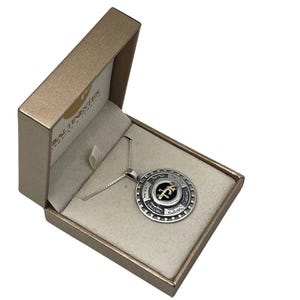 Jewish Kabbalah Guardian Angel Names Medallion Necklace in Sterling ...