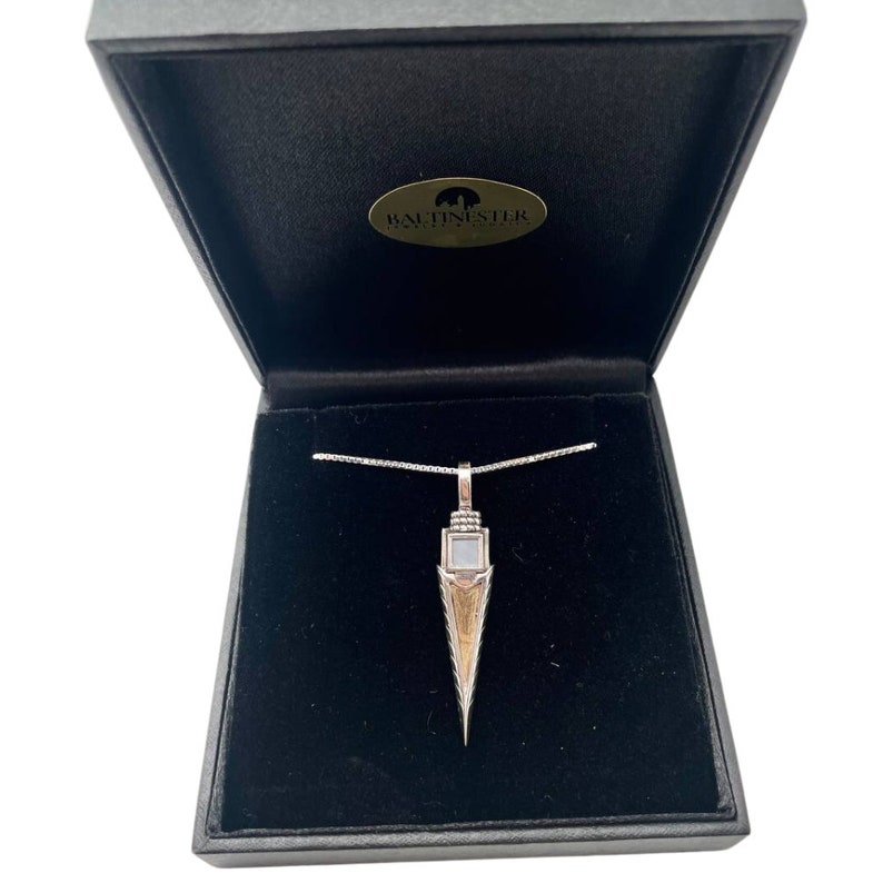 Sword Pendant With Hebrew Nano Bible Necklace in Sterling Silver and ...