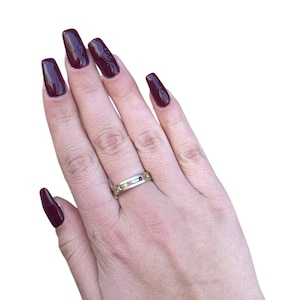 Gold Hoshen Ring, Hebrew Wedding Band, 14k Two Tone Gold Ani Ledodi ...