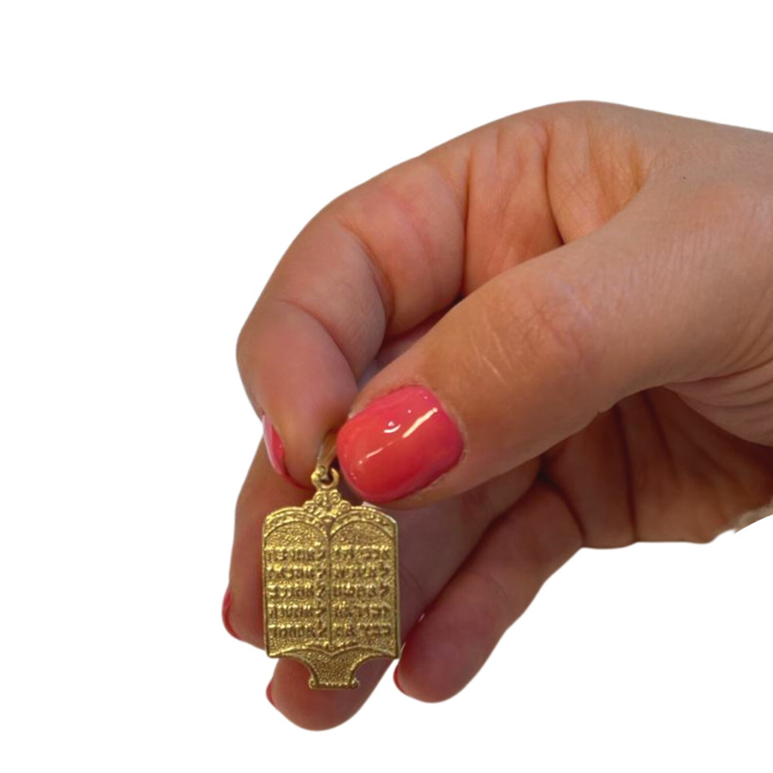 Ten Commandments 14k Gold Pendant Tabernacles Jewish Pendant - Etsy