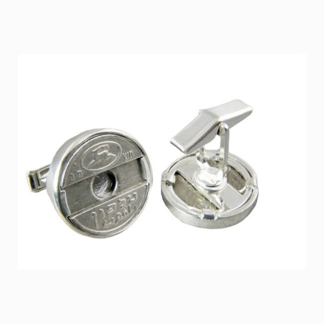 Vintage Phone Token Cufflinks, Israeli Asimon Cufflinks, Sterling ...