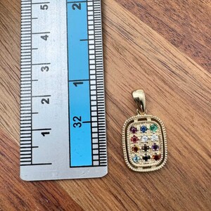 Hoshen Pendant in 14K Gold With Diamond and Gemstones, Priestly ...