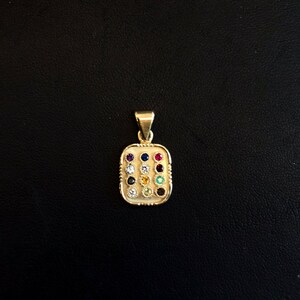 Choshen Pendant 14k Solid Gold, 12 Gemstone Pendant, Jewish Bible ...