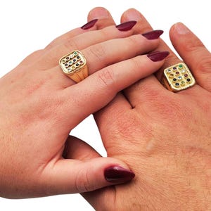 Men's Choshen Ring, 14k Solid Gold Ring, Hoshen Ring, Gold Signet Ring ...