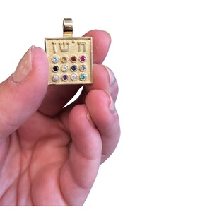 Choshen Pendant in 14k Gold With Precious and Semi-precious Gemstones ...