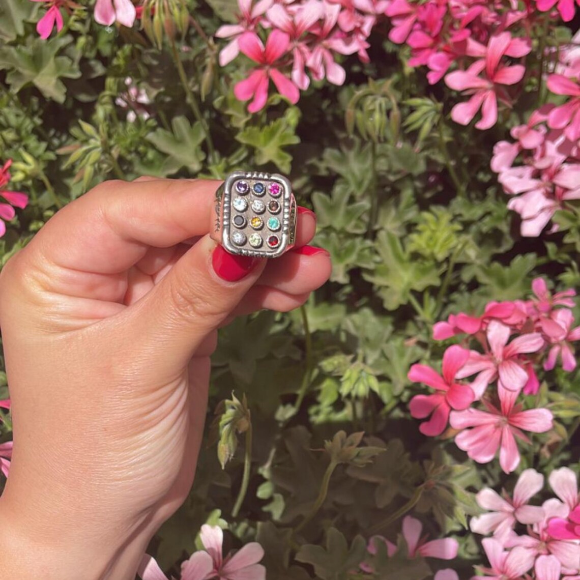 Silver Hoshen Ring Biblical Jewelry Sterling Choshen Ring - Etsy