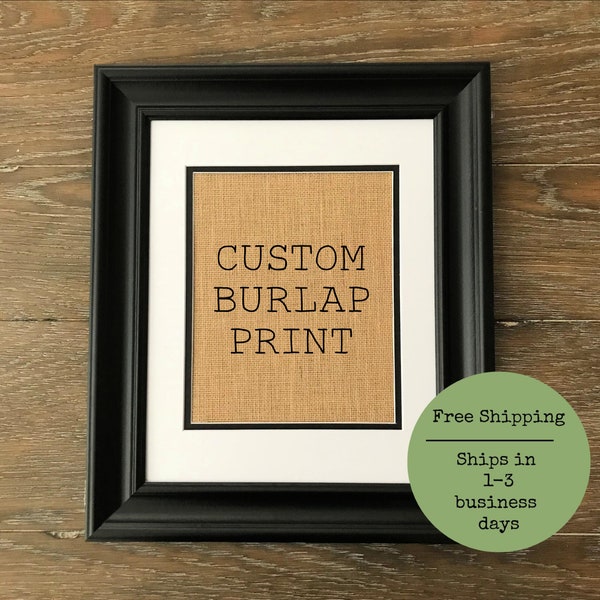 Burlap Canvas Art - Etsy