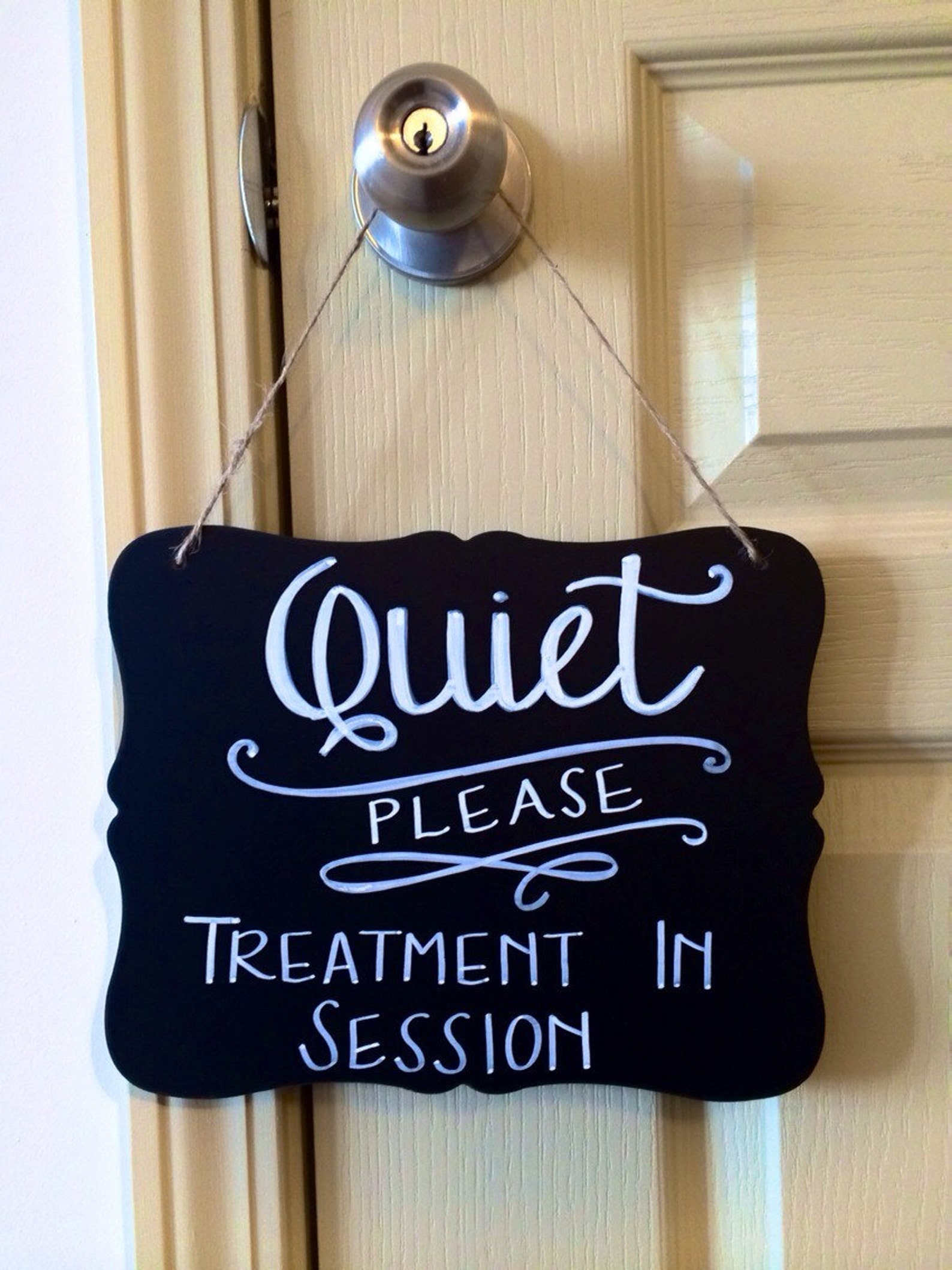 Spa/quiet Chalkboard. Spa Sign. Quiet Sign. Treatment in - Etsy