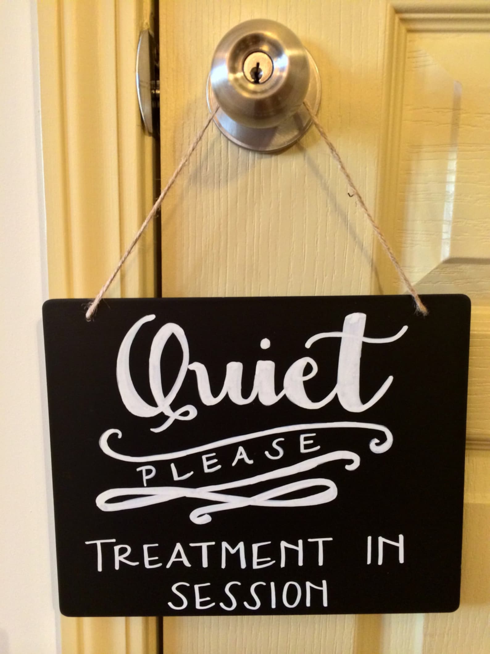 Spa/quiet Chalkboard. Spa Sign. Quiet Sign. Treatment in - Etsy