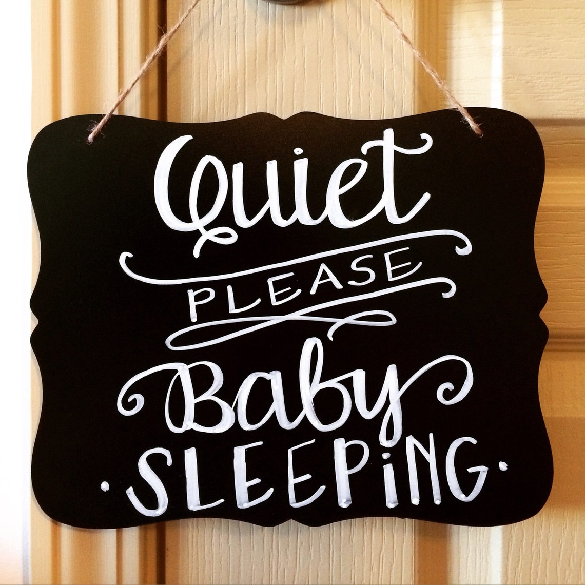 Nursery Chalkboard. Quiet Sign. Quiet Please Baby Sleeping - Etsy