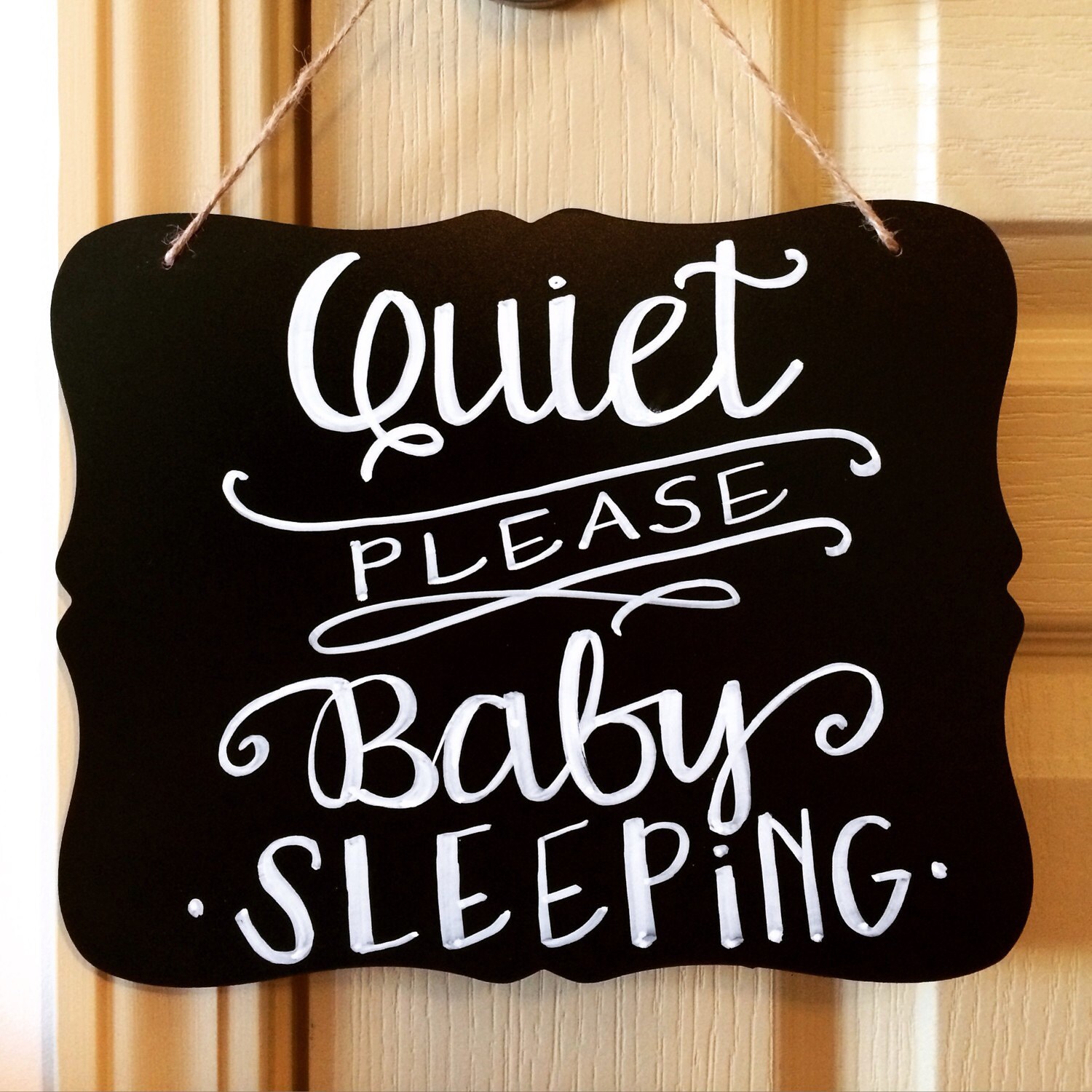 Quiet Please Sleeping Sign