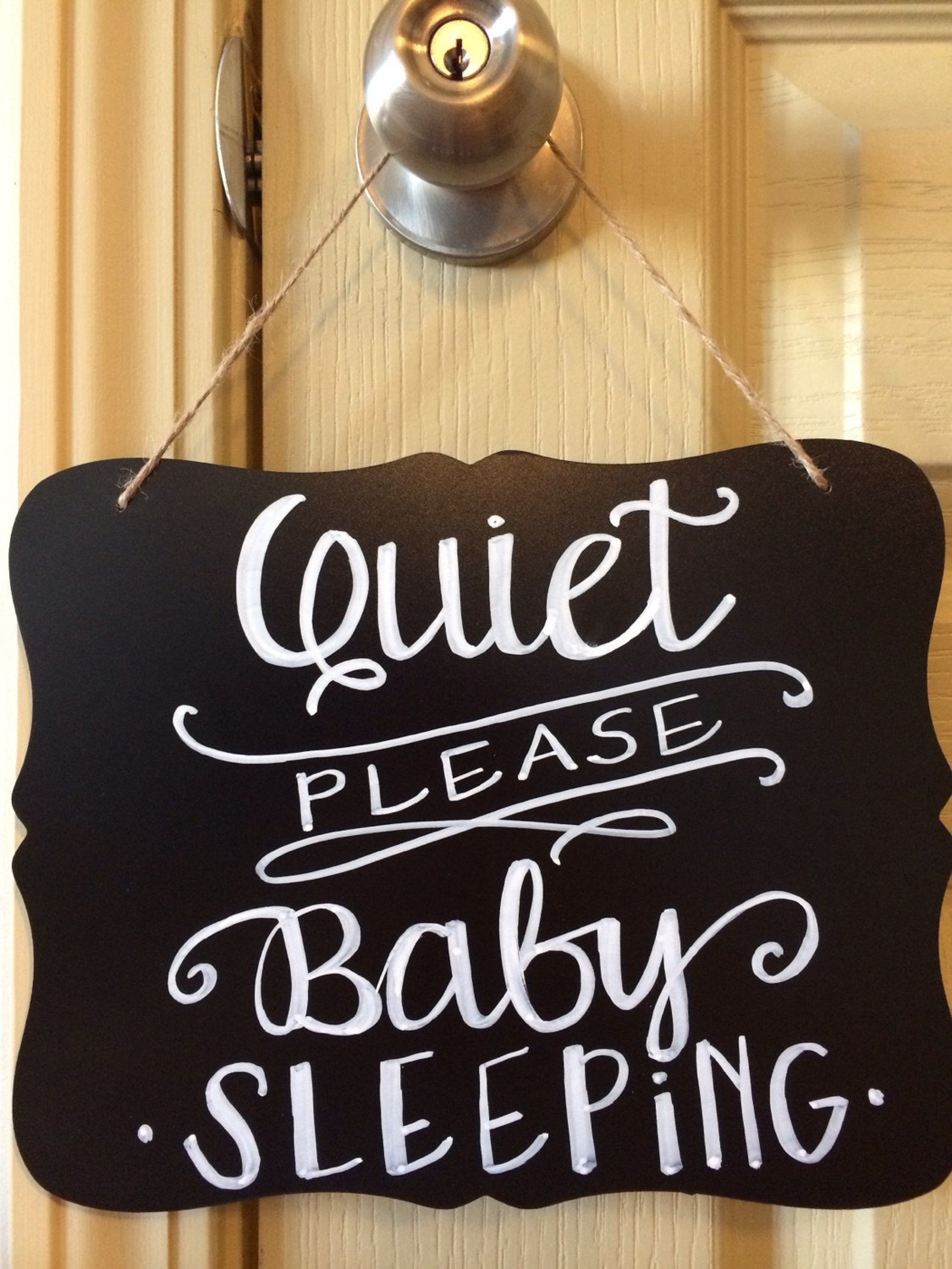 Nursery Chalkboard. Quiet Sign. Quiet Please Baby Sleeping - Etsy