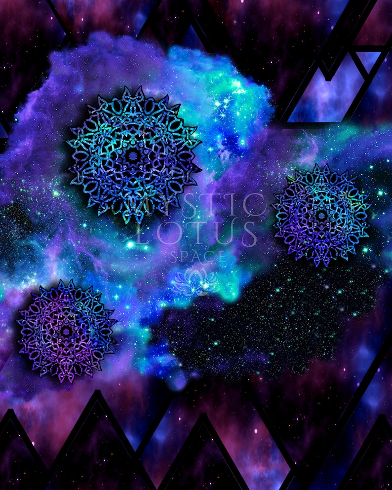 Psychedelic Art Set series One Digital Downloadable Art Set 4 Instant ...