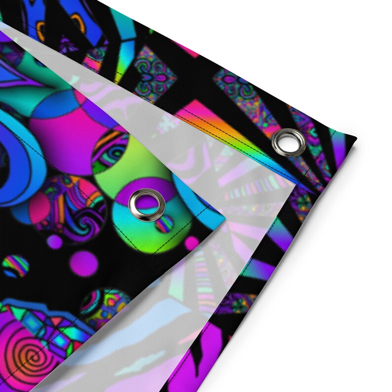 Psychedelic Frog Festival Flag - Etsy