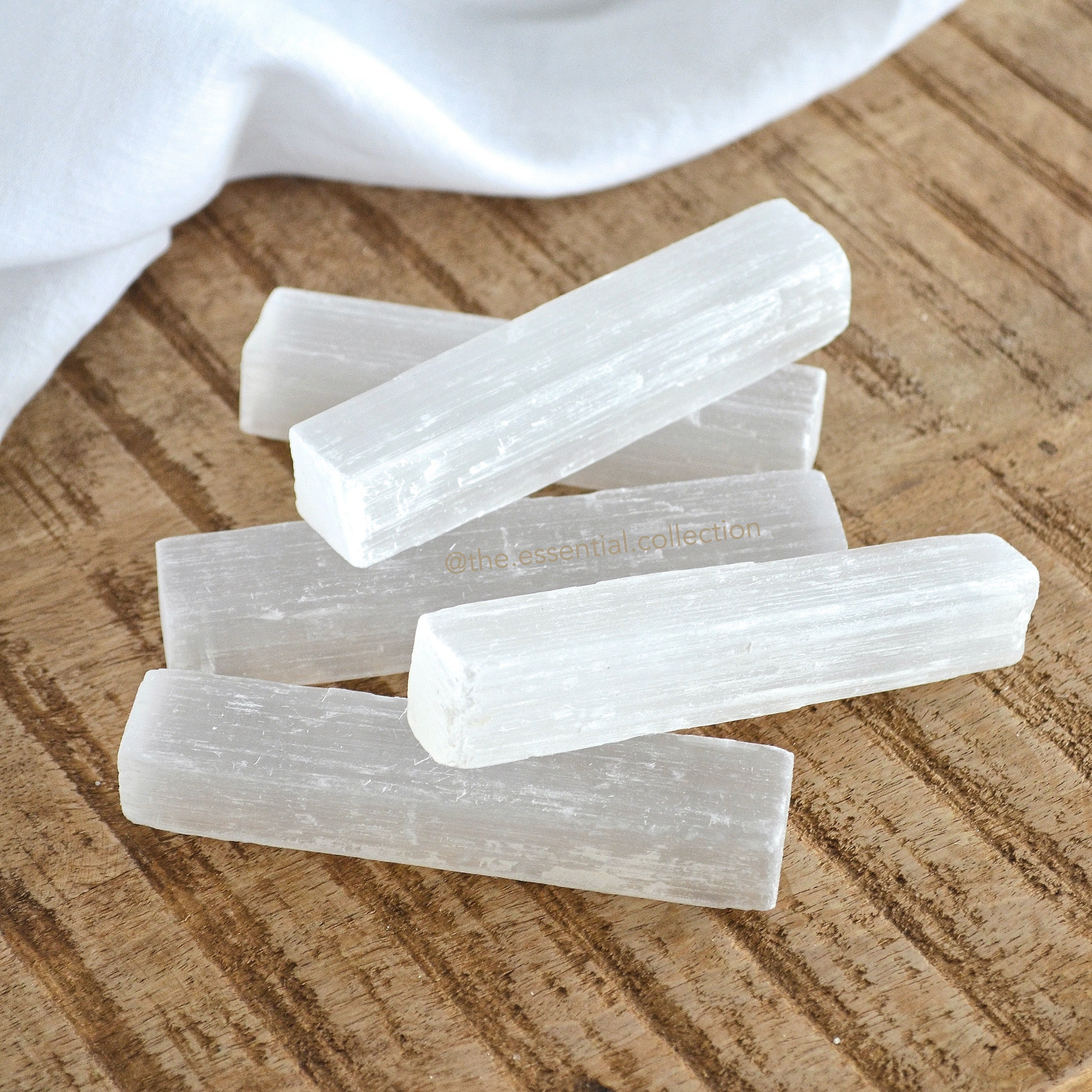 SELENITE SATIN SPAR 10cm White Selenite Stick Rod Wand | Etsy