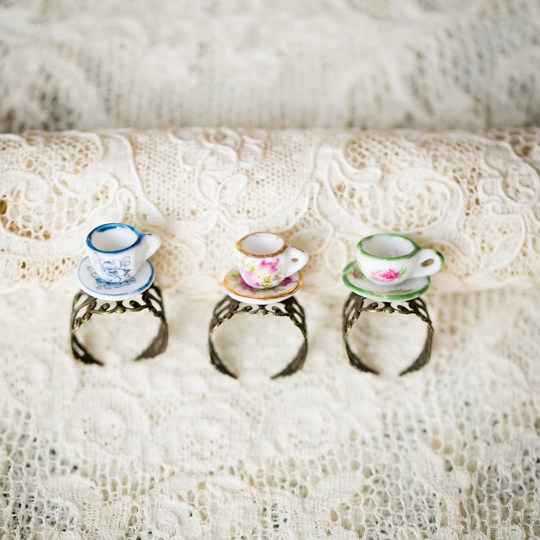 Tea Cup Rings - Etsy