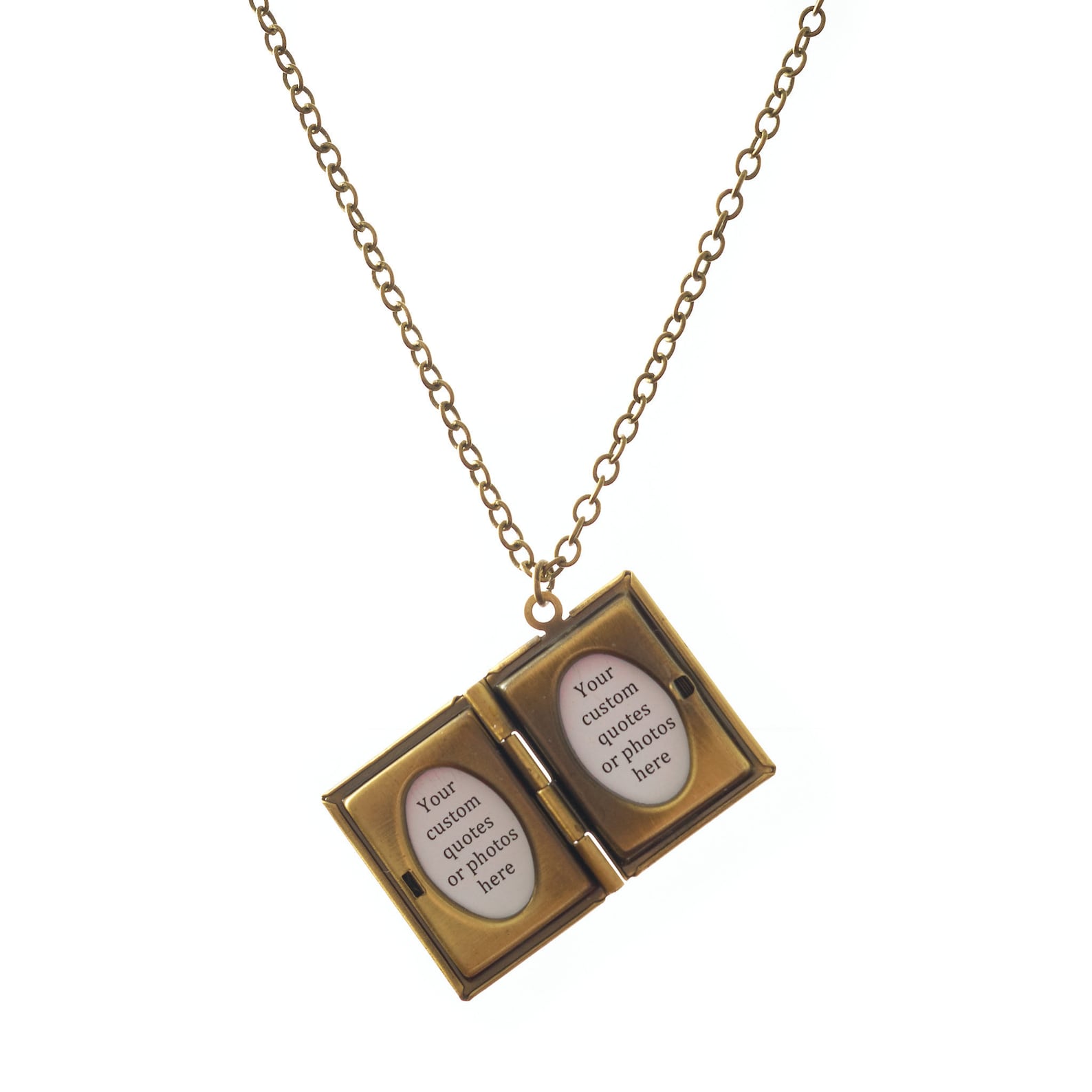 CUSTOM Book Locket FULLY CUSTOMIZABLE Family Photos | Etsy