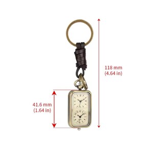 Dual Time Zone Pocket Watch Necklace or Keychain Hers and His Gifts ...