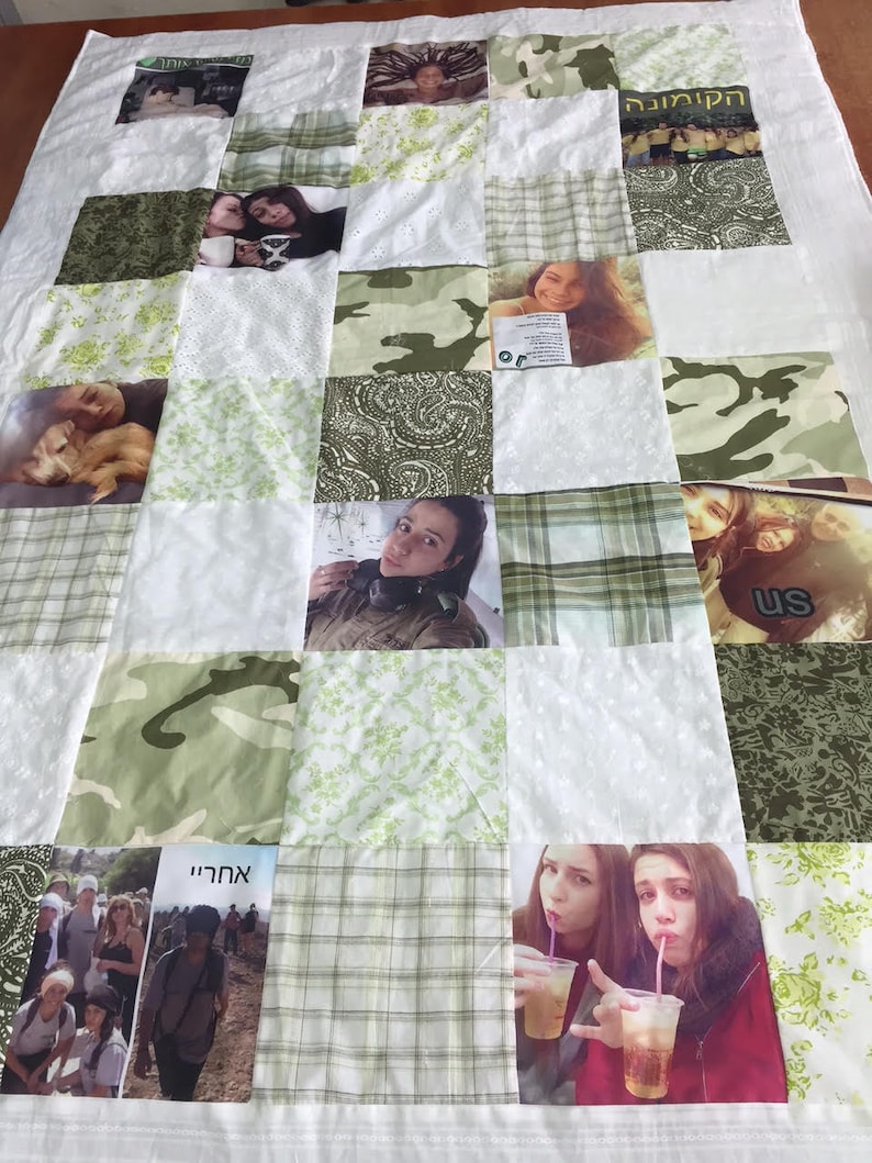 Best Friends Gift for BFF Quilt, Memory Photo Quilt, Photo Patch Quilt ...