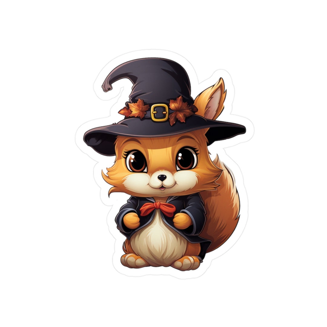 Sassy Squirrel as a Wicked Witch Sticker Gift Journal Decal - Etsy