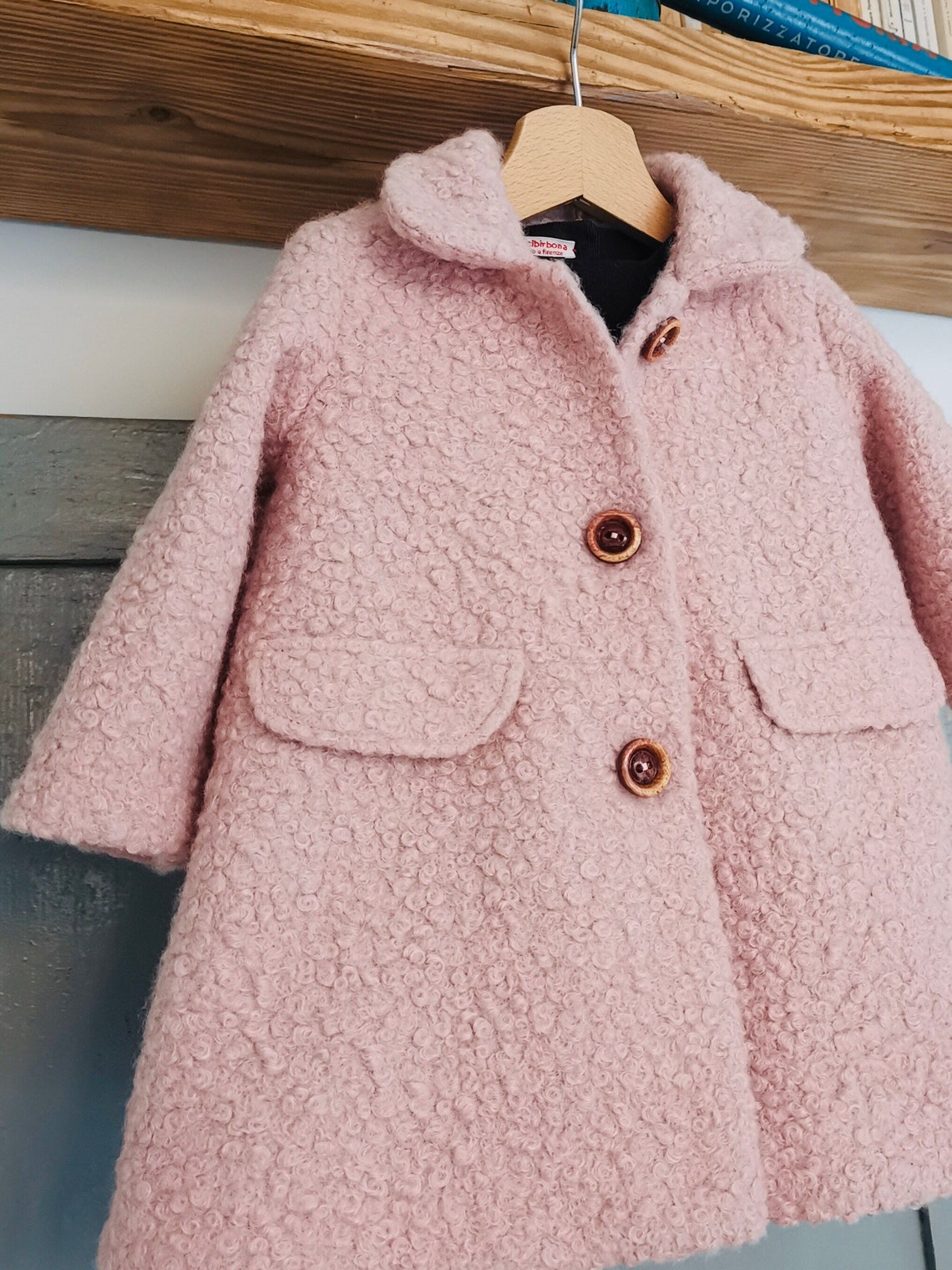 Wool Coat for Little Girl Bonton Clothing for Kids Winter | Etsy