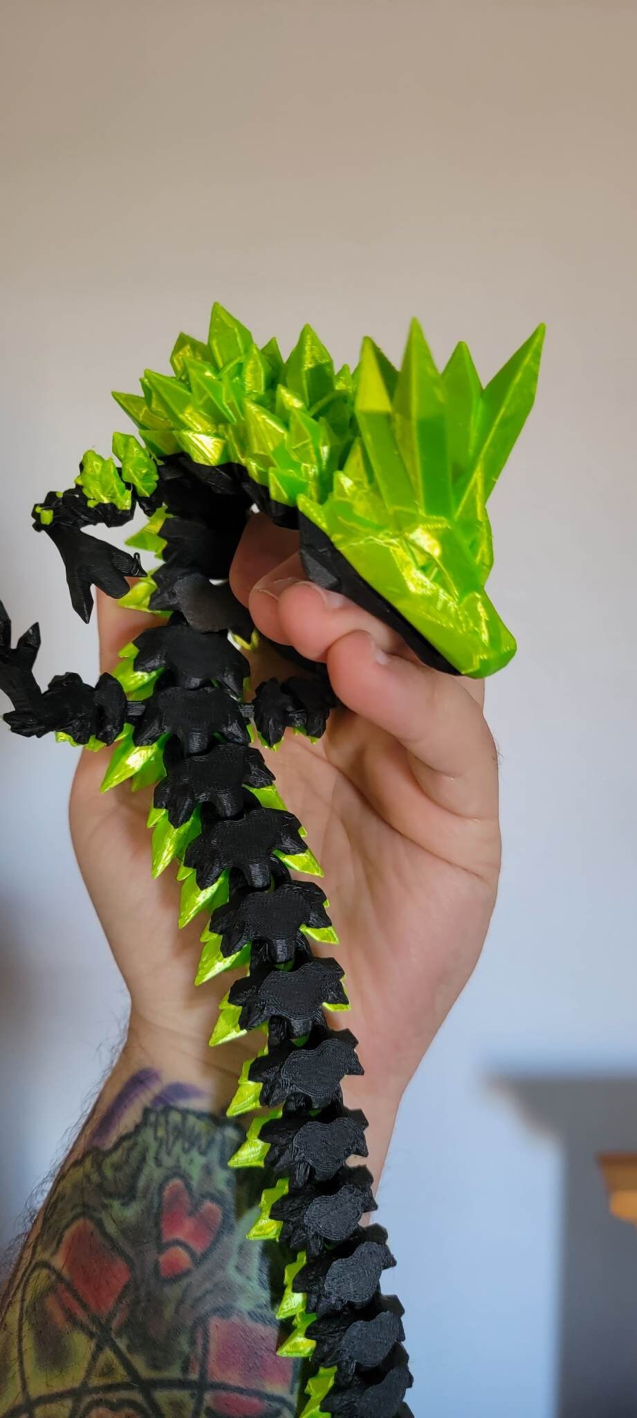 Articulated Dragon 3D Printed Articulated Print in Place - Etsy