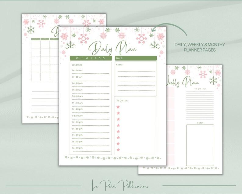 Boho Christmas Planner Printable, Holiday Planner, Gift Budget Planner ...