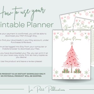 Boho Christmas Planner Printable, Holiday Planner, Gift Budget Planner ...