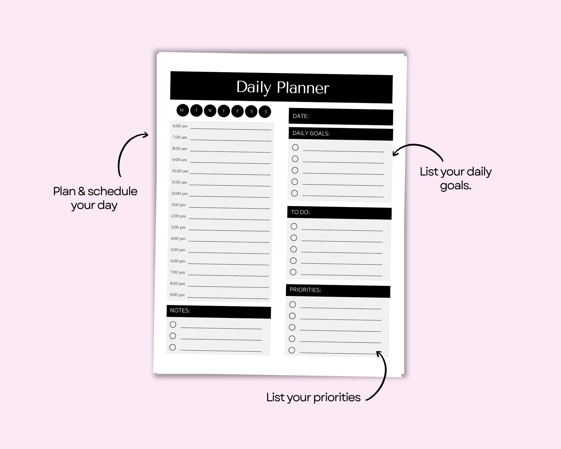 Minimalist Planner, Printable Planner Bundle, Printable Planner ...
