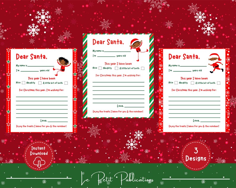 Letter to Santa Letter Santa Letter Dear Santa Letter Kids - Etsy