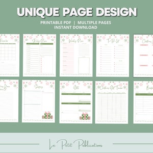 Boho Christmas Planner Printable, Holiday Planner, Gift Budget Planner ...