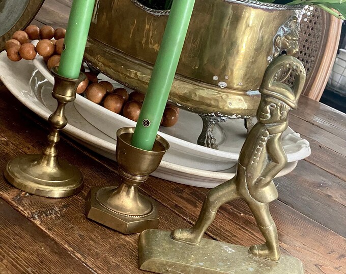 Gorgeous Brass Doorstop Fancy Man Classic Traditional Style for Your ...