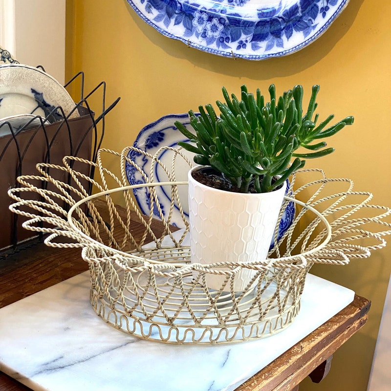 Wire Basket Planter - Etsy