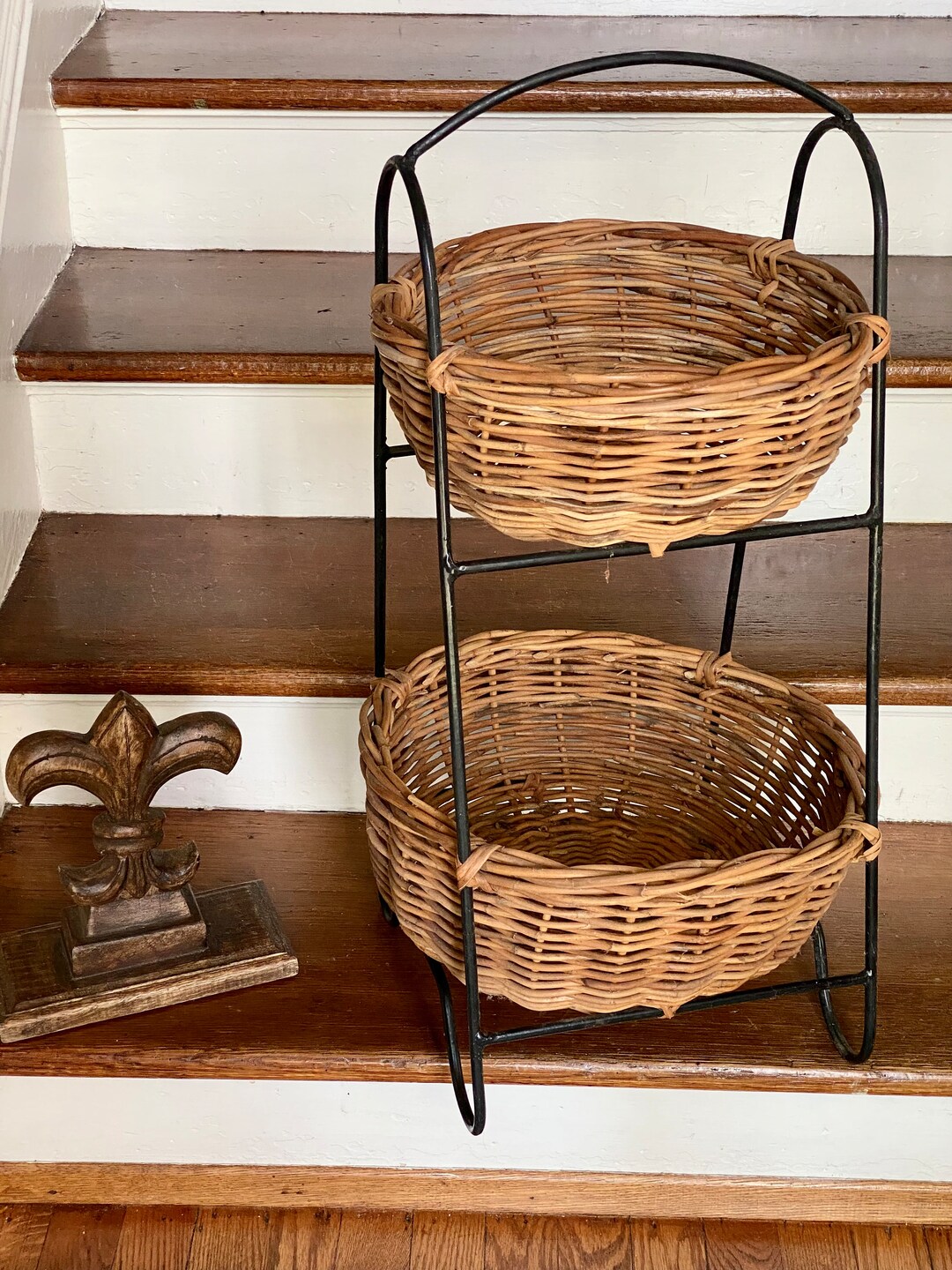 Fabulous Tiered Baskets on Stand so Perfect for the Pantry or Most ...
