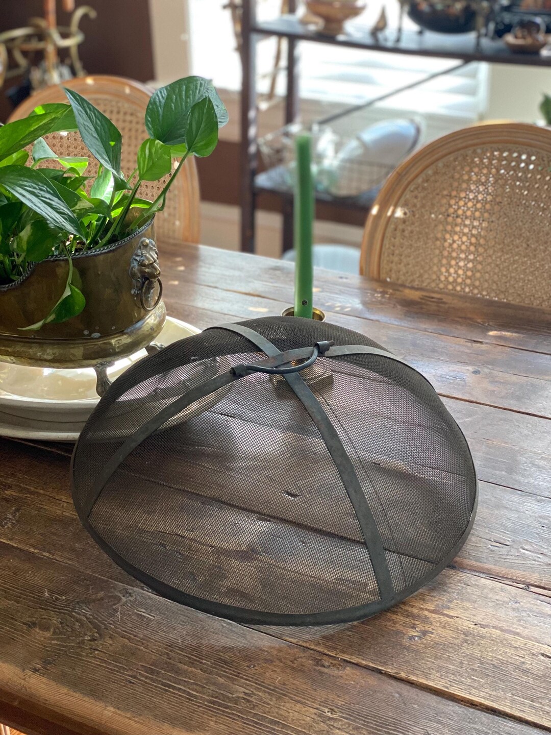 Extra Large Round Antique Wire Cloche Add Instant Style Wherever You ...