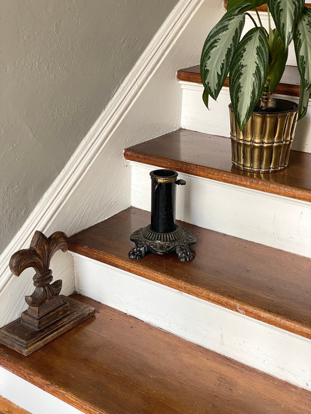 Fabulous Antique Cast Iron Tree Stand - Etsy