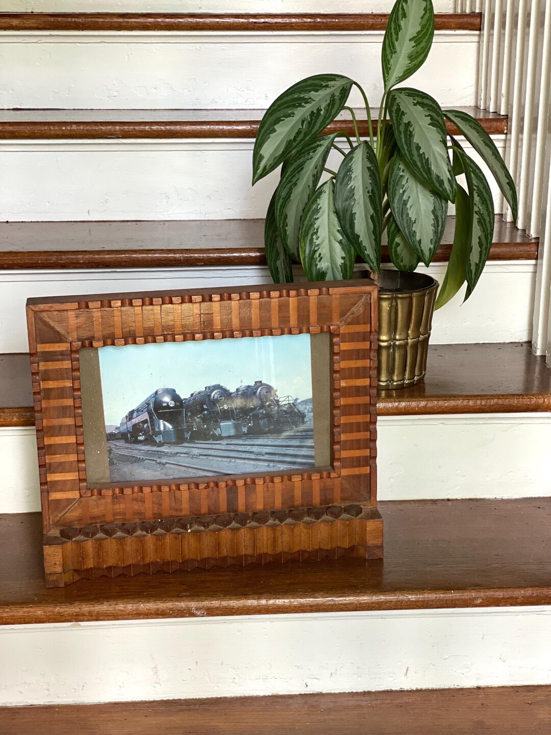 Large Magnificent Folk Art Handmade Adirondack Frame so Incredibly ...