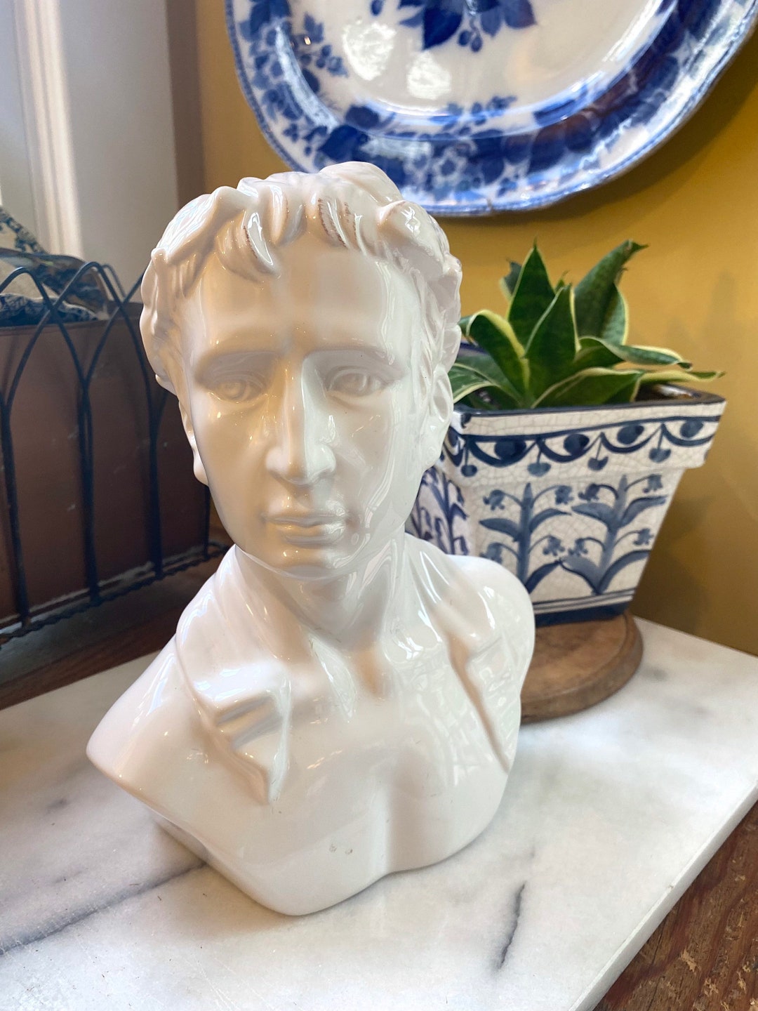 Gorgeous Stately Bust of Caesar Perfect Shelfie for Your Bookcase - Etsy