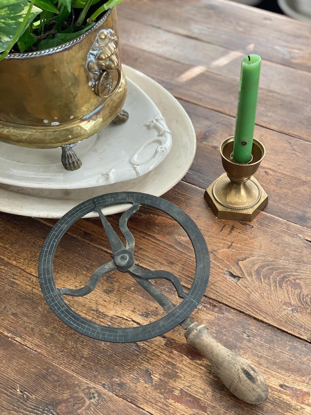 Beautiful Antique Wheelwright Wheel Measuring Tool Traveler Excellent ...